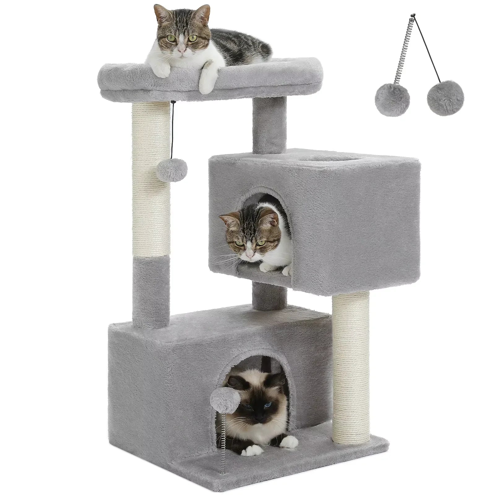 Cat Tree for Large Cats Cat Tower for Indoor – B&A Paws